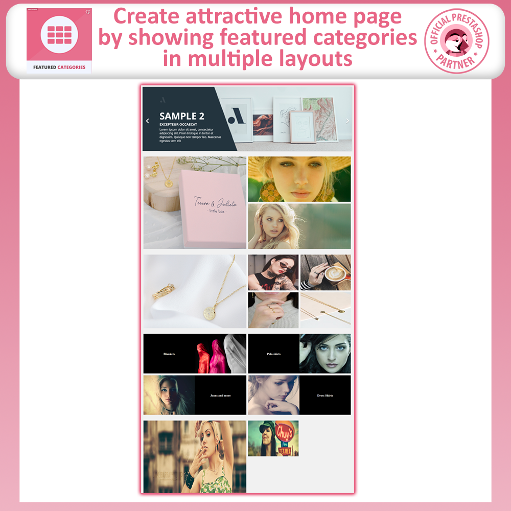 Featured Categories - New Prestashop Addons