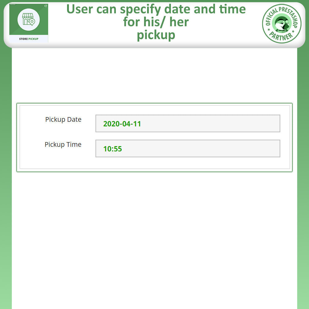 Module de retrait en magasin PrestaShop: commandes locales