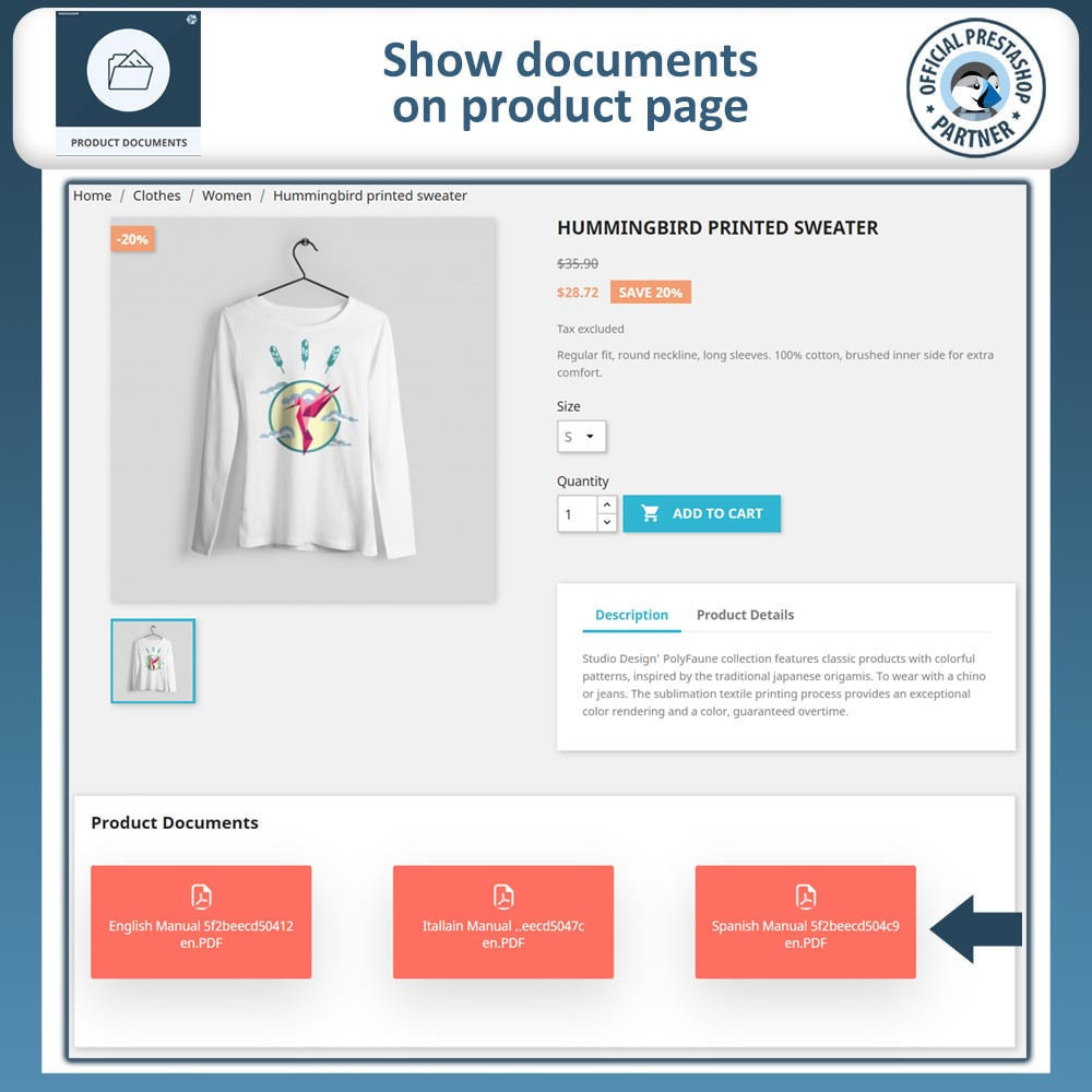 Prestashop Product Document Module
