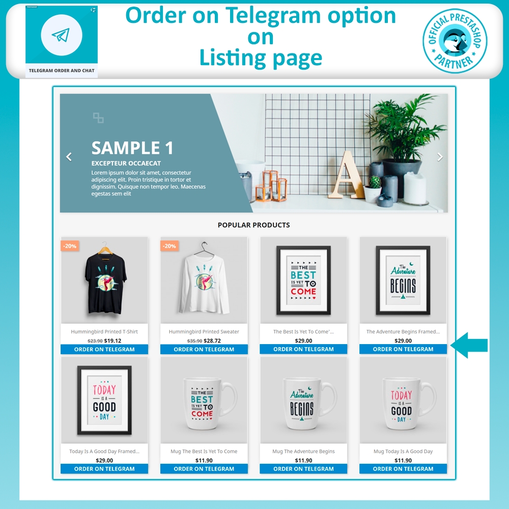 PrestaShop Telegram Chat & Order Notification Integration