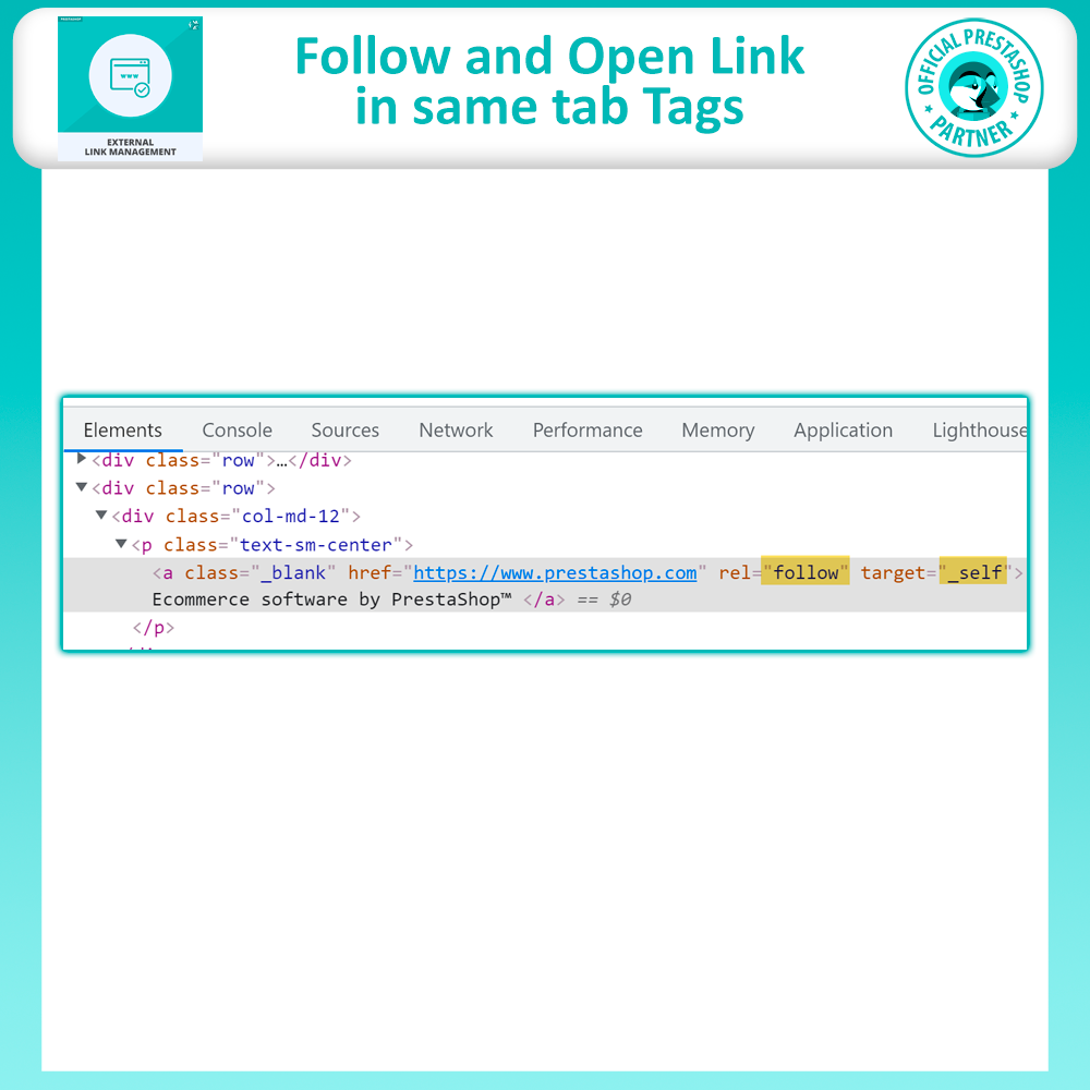 Prestashop External Link Management module
