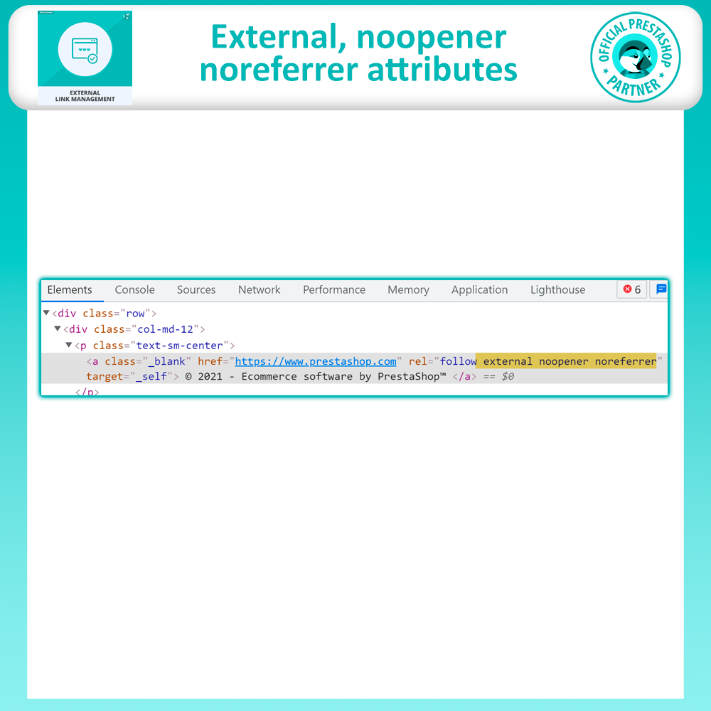 Prestashop External Link Management module