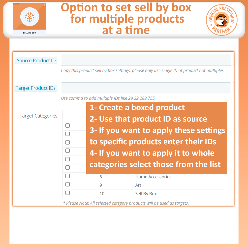 Prestashop Sell by Box Module - Sell in Packs or Boxes