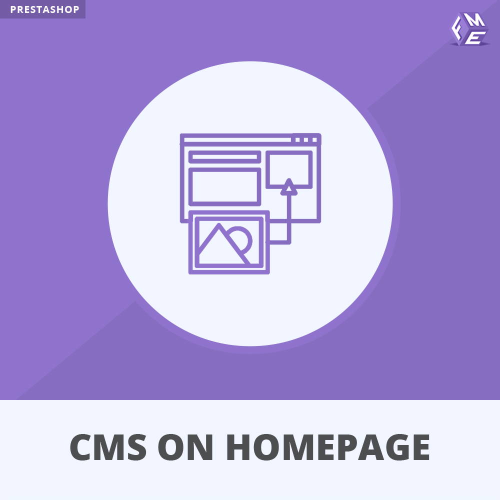 Prestashop CMS auf der Homepage
