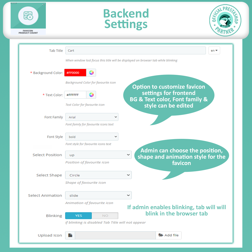Prestashop Dynamische Favicon Teller