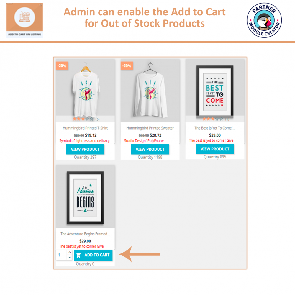 Free Prestashop Add To Cart Button On Listing Page Module