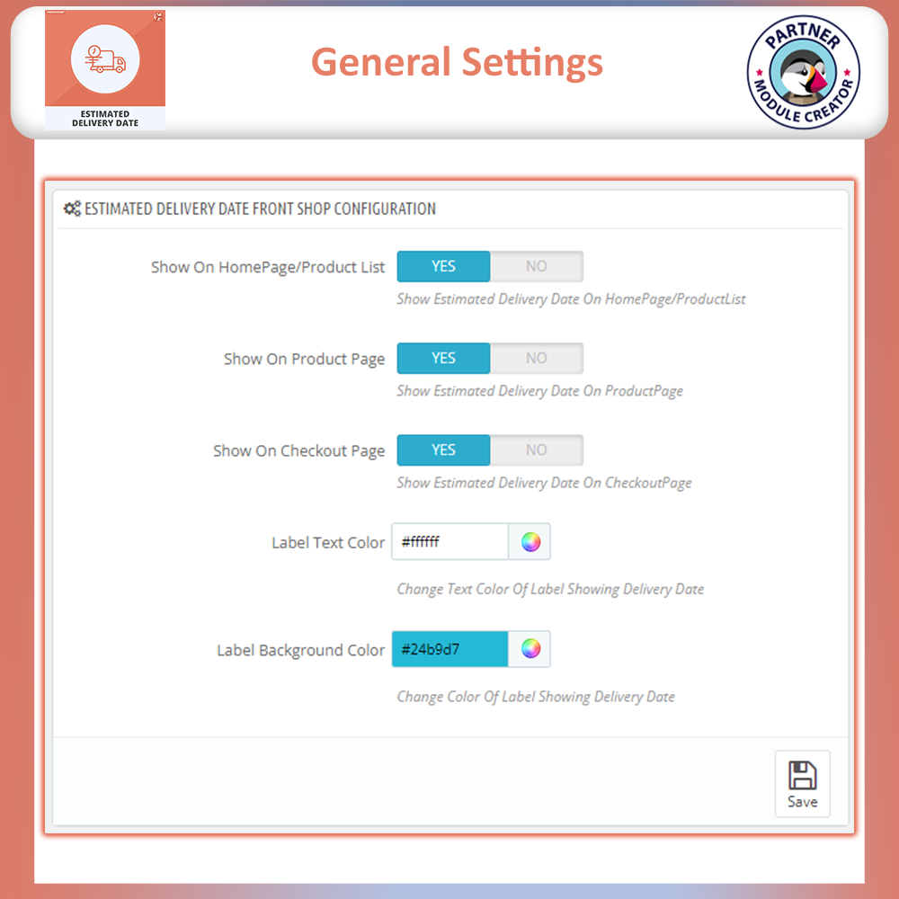 Prestashop Estimated Delivery Date