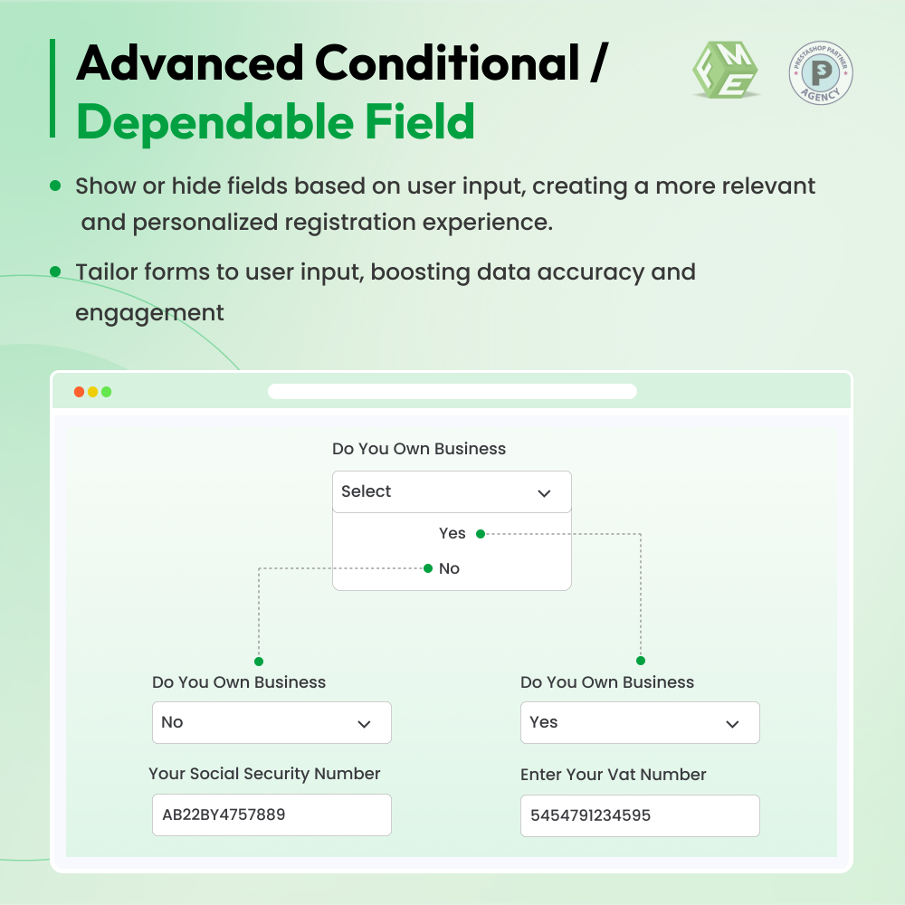 Prestashop Registration Form – Customer Form