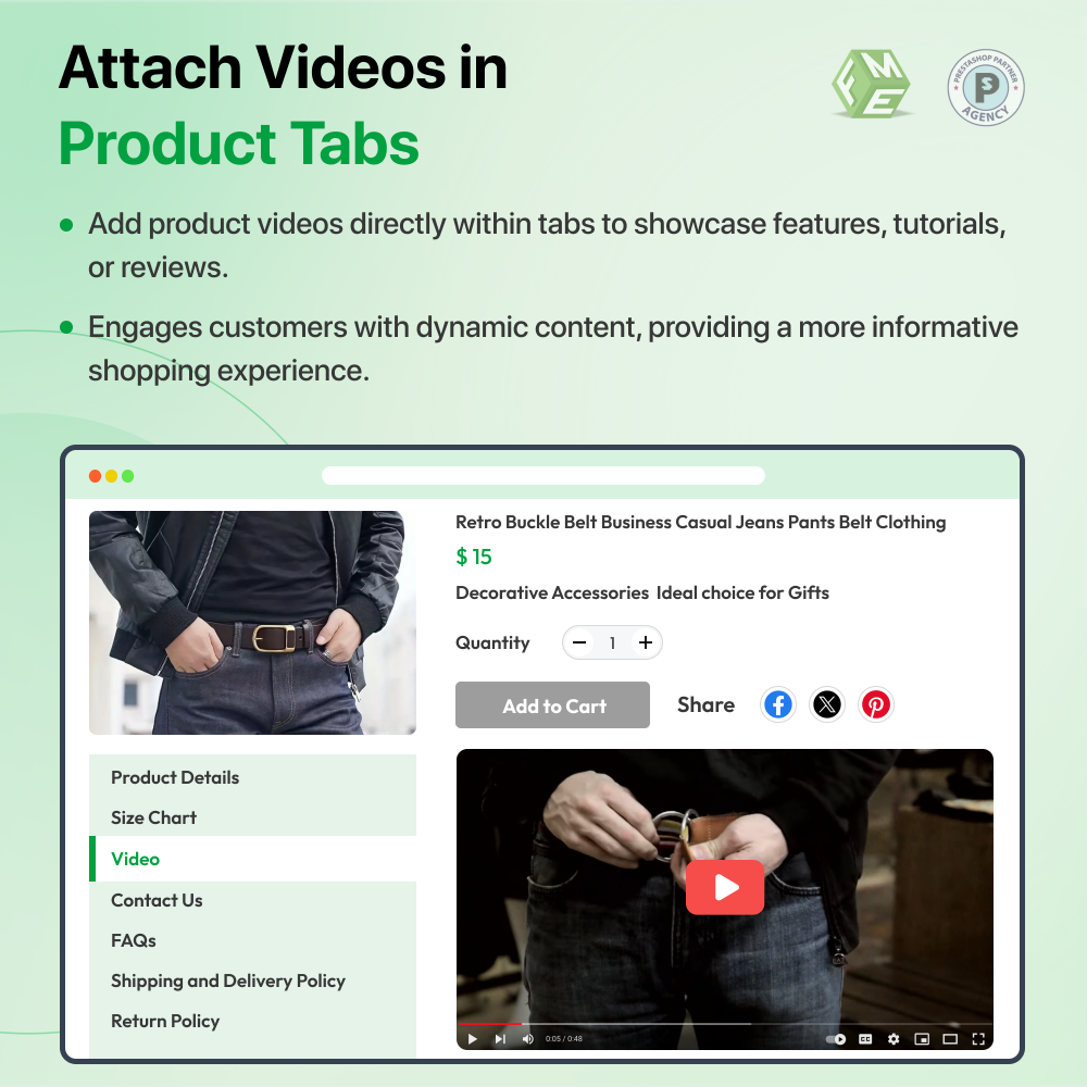 Add Extra Product Tabs with PrestaShop Module Tabs by FME