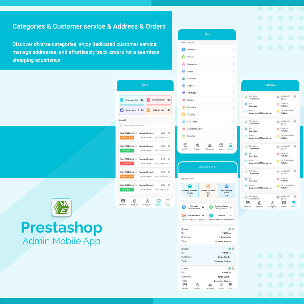 Admin App - Manage Your Prestashop Store Anywhere