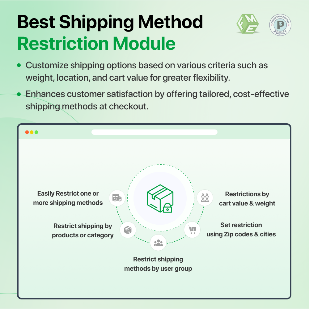 Prestashop Shipping Restrictions Module Customize Shipping Rates