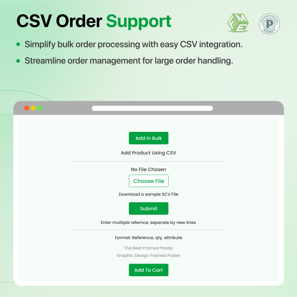 Modulo tabella ordini rapidi | Componenti Prestashop