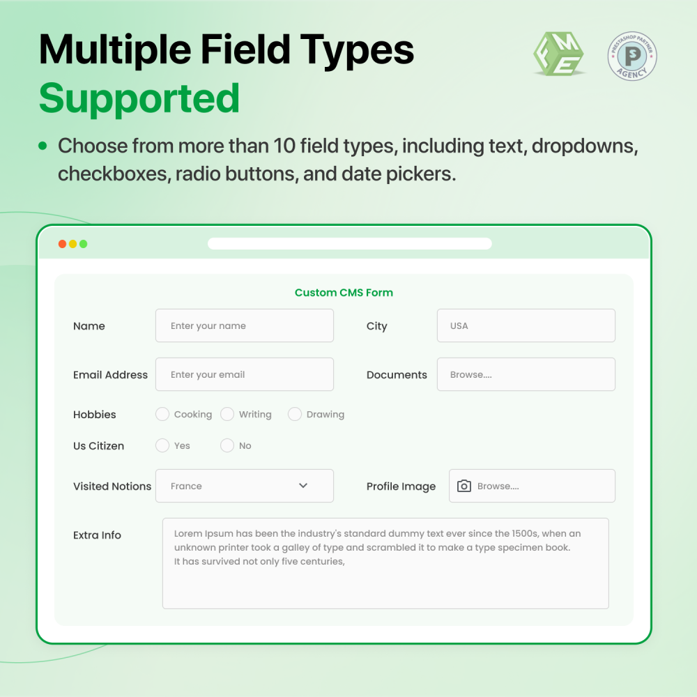 PrestaShop CMS Page Form:Add Custom Fields on CMS Pages