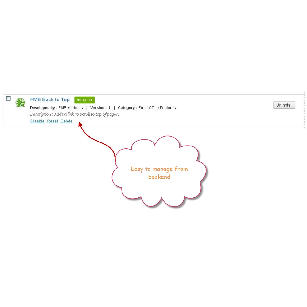 PrestaShop Back to Top Module – Smooth Scrolling
