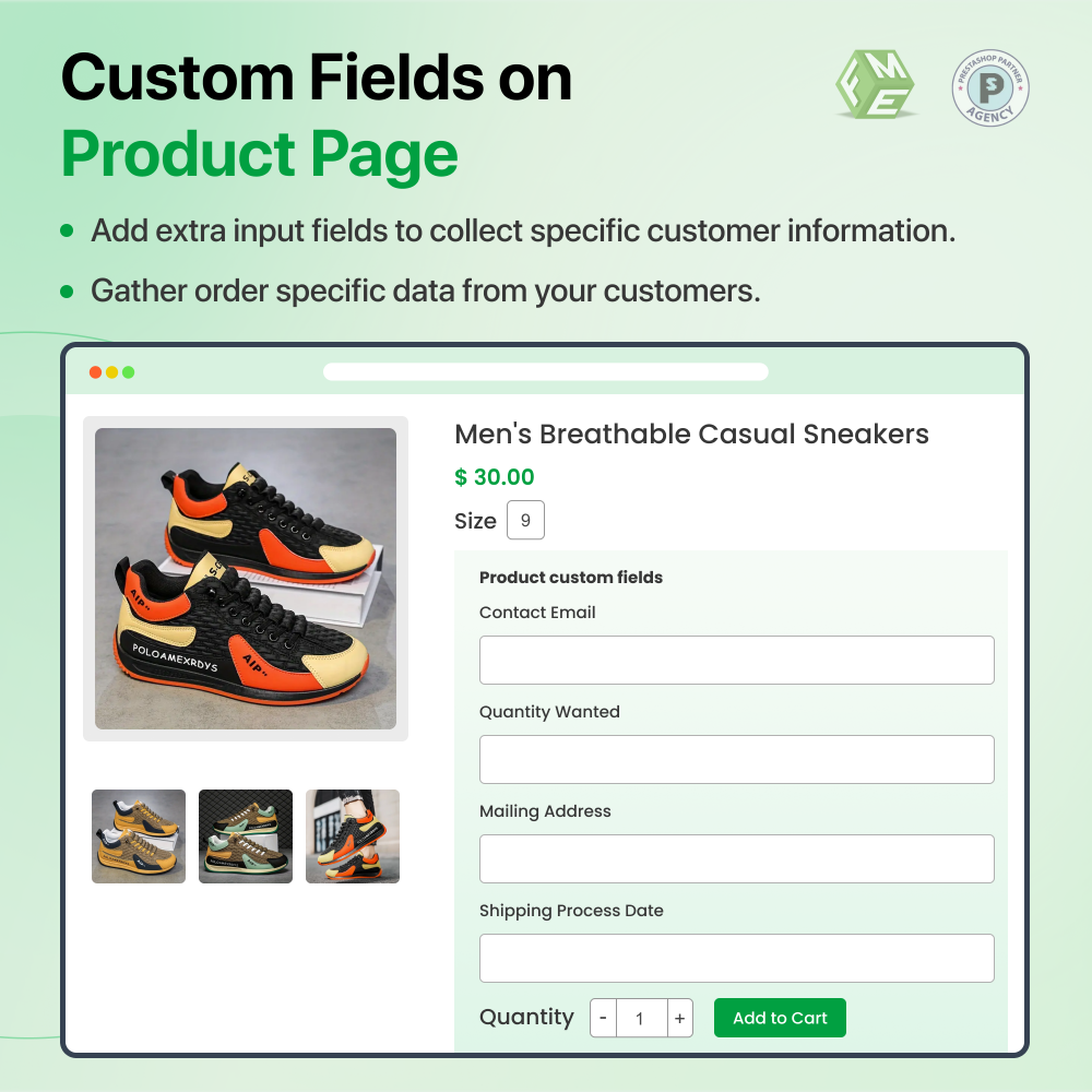 Prestashop Custom Fields Product Module