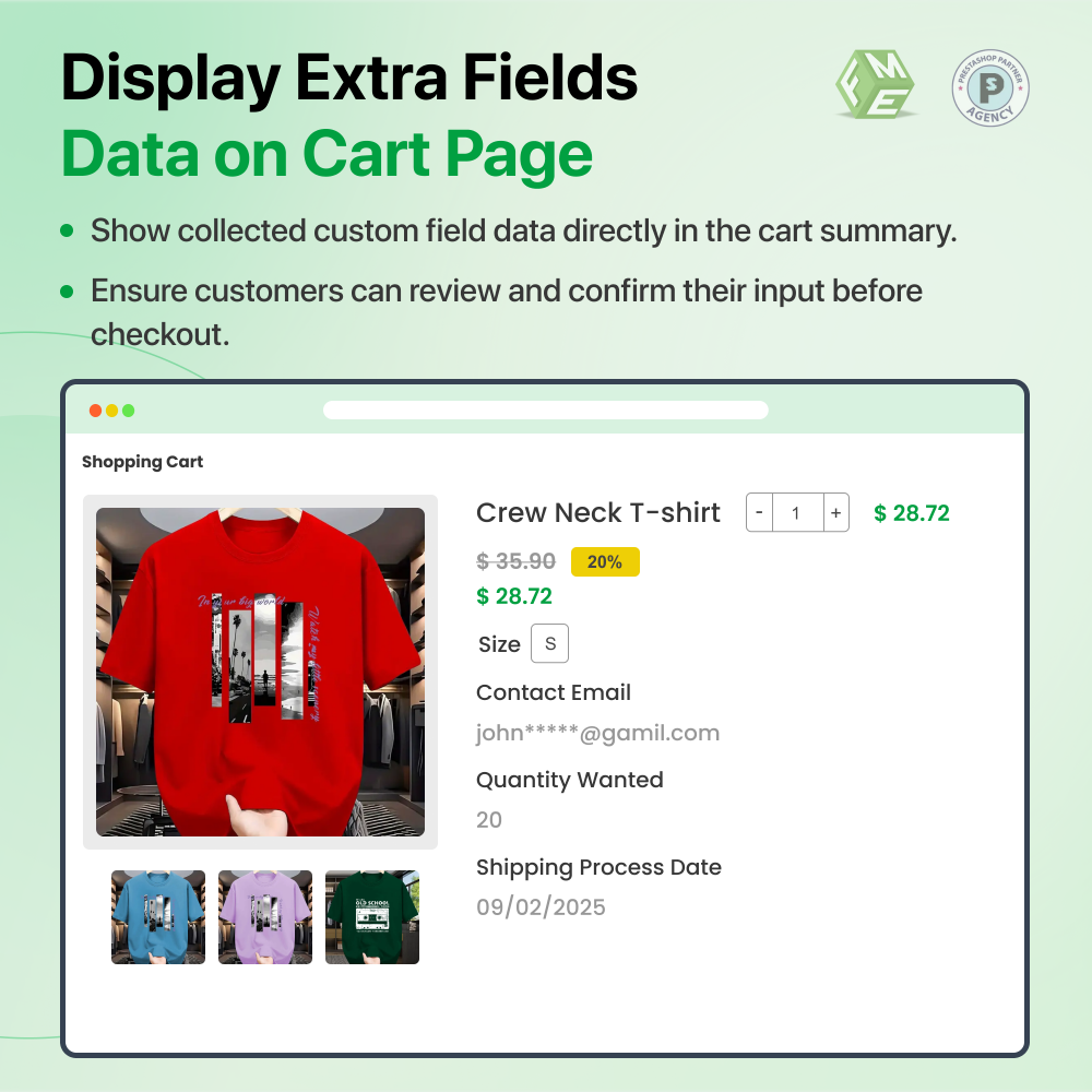 Prestashop Custom Fields Product Module