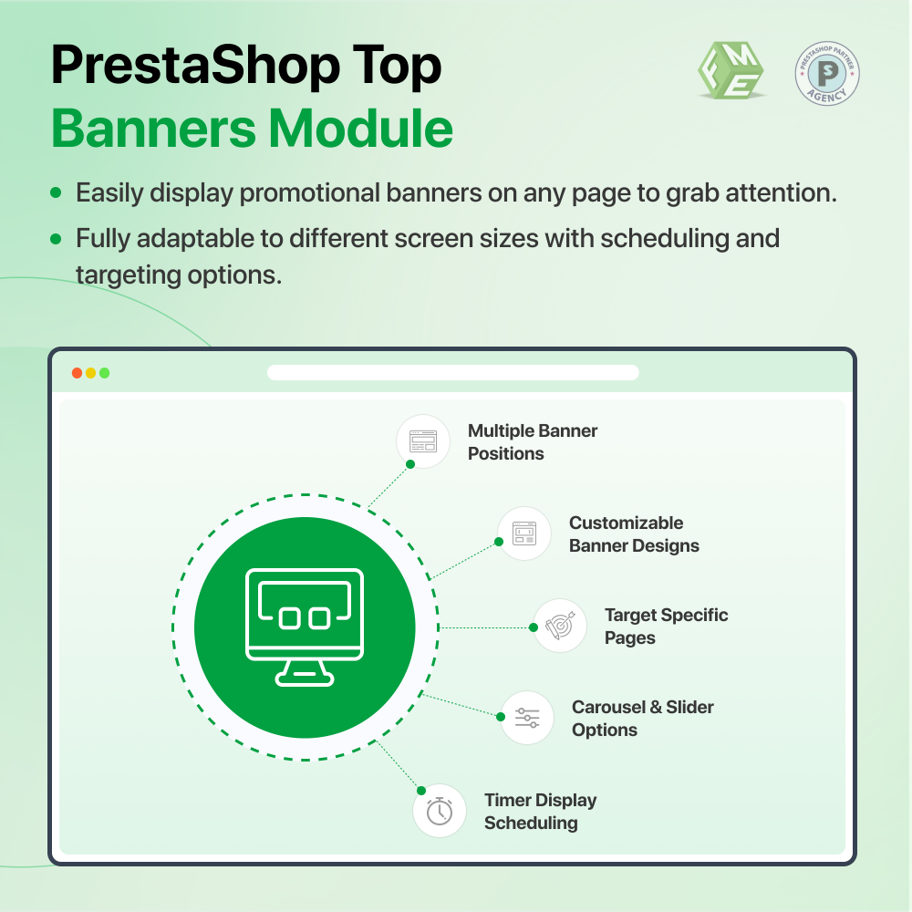 Módulo de Banners Criativos para PrestaShop