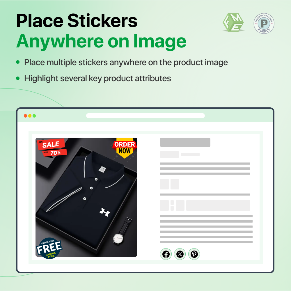 PrestaShop Labels and Product Stickers - Custom Tags