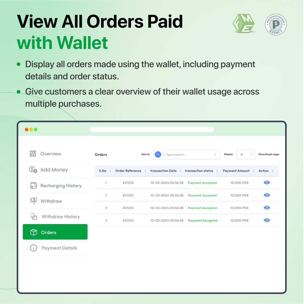 Prestashop Wallet System module | Digital Wallet System