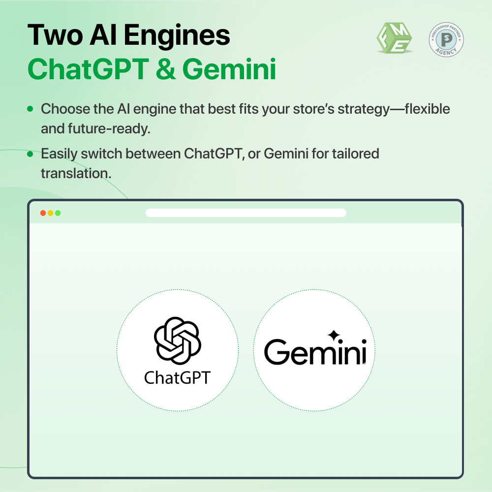 PrestaShop AI Translation Module - ChatGPT | Gemini
