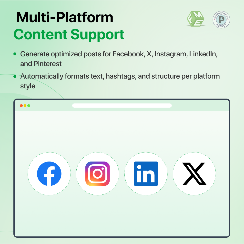 PrestaShop AI Social Media Poster - Gemini, ChatGPT