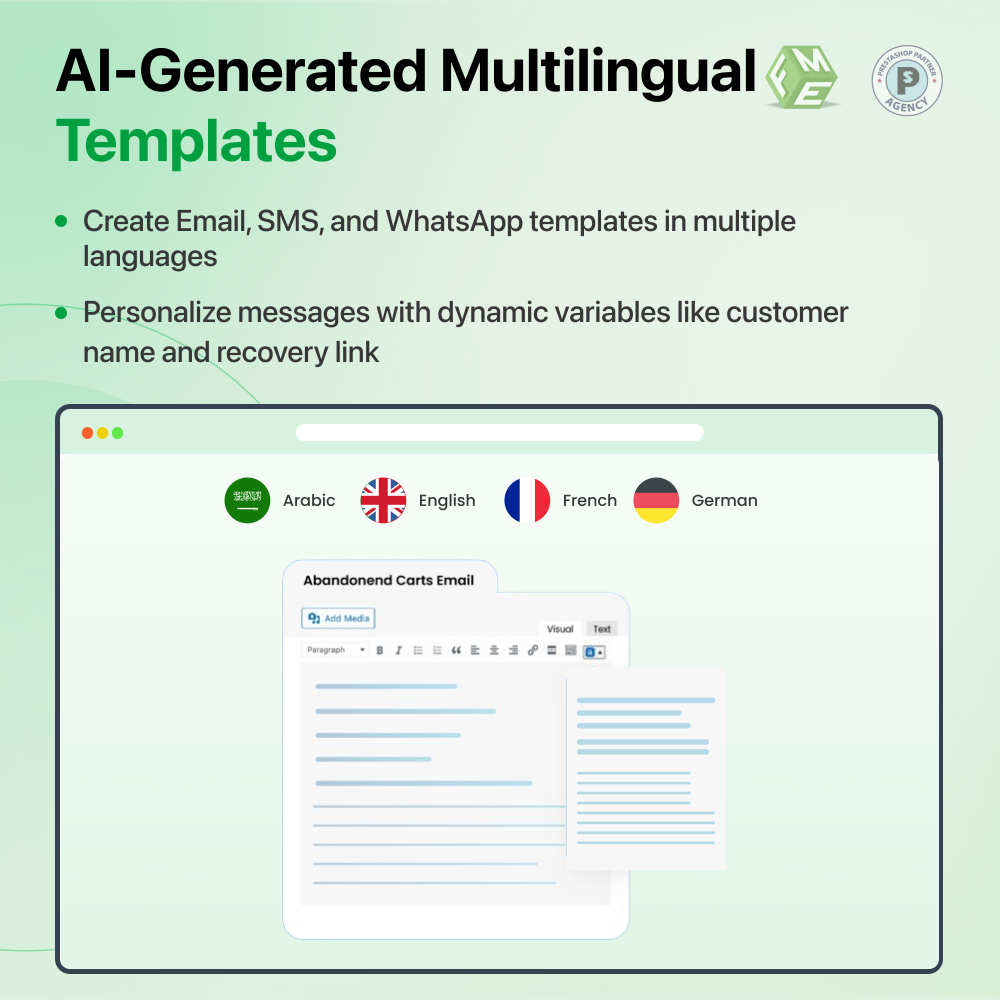 AI Abandoned Cart Reminder Module for PrestaShop | Recover Lost Sales