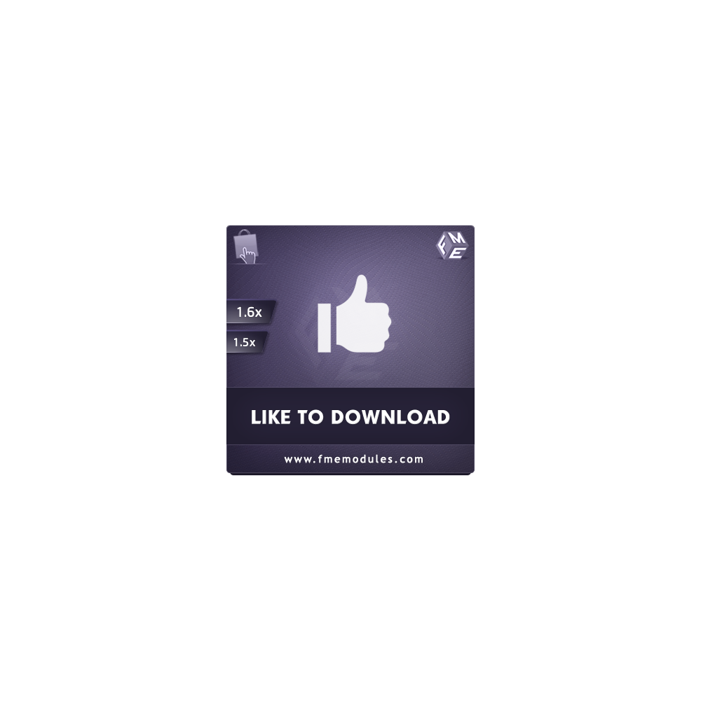 PrestaShop Like to Download Facebook Module, Auto Likes