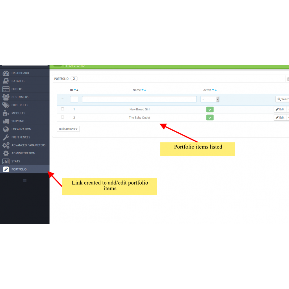 Free Portfolio Module for PrestaShop – Showcase Projects
