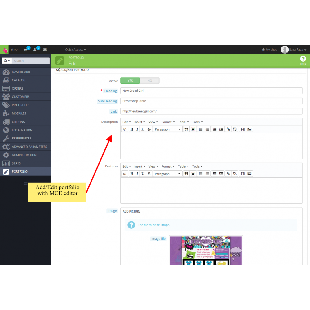 Free Portfolio Module for PrestaShop – Showcase Projects