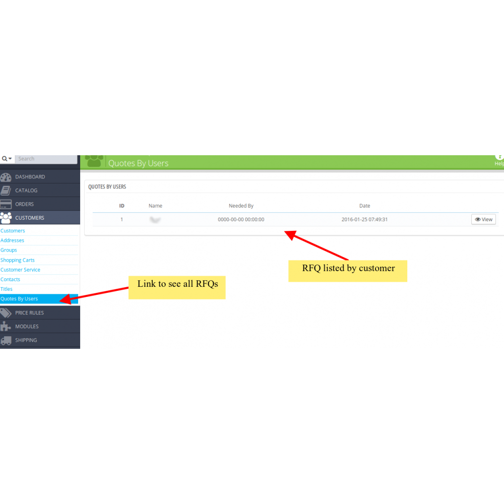 Module de demande de devis gratuit