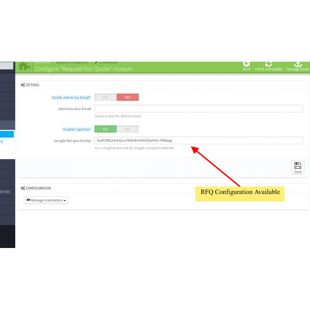 Module de demande de devis gratuit